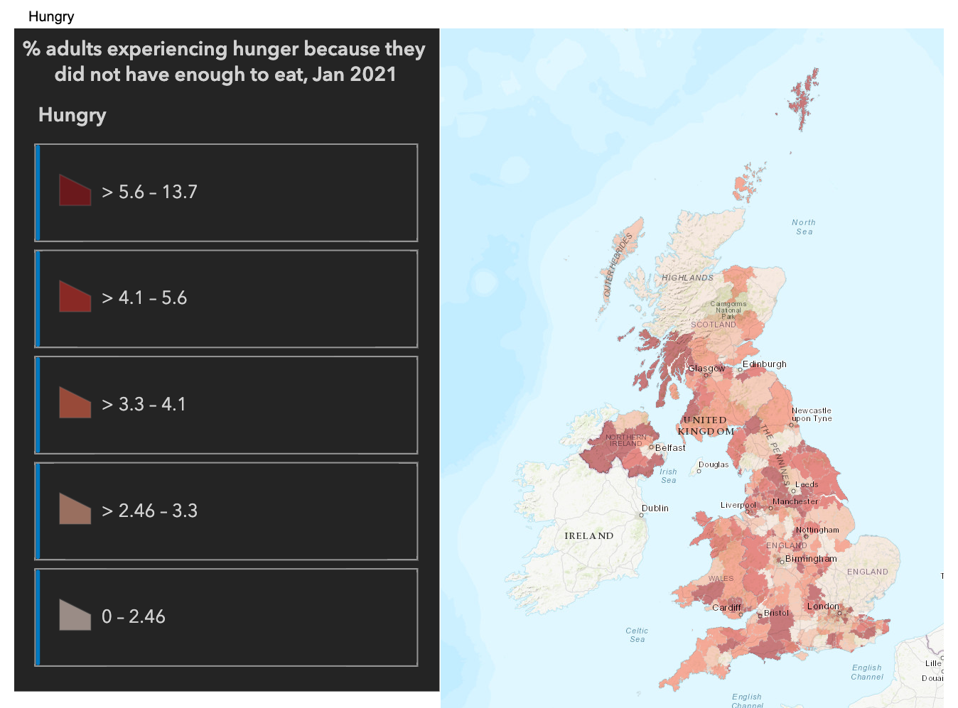 Millions are hungry in the UK, Here is where they are. | GeoFoodie